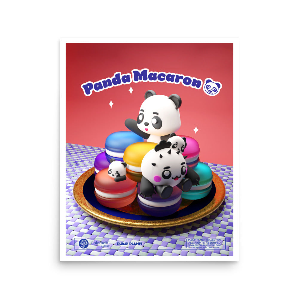 Panda Macaron | Poster – PlanetCraft 植創工房